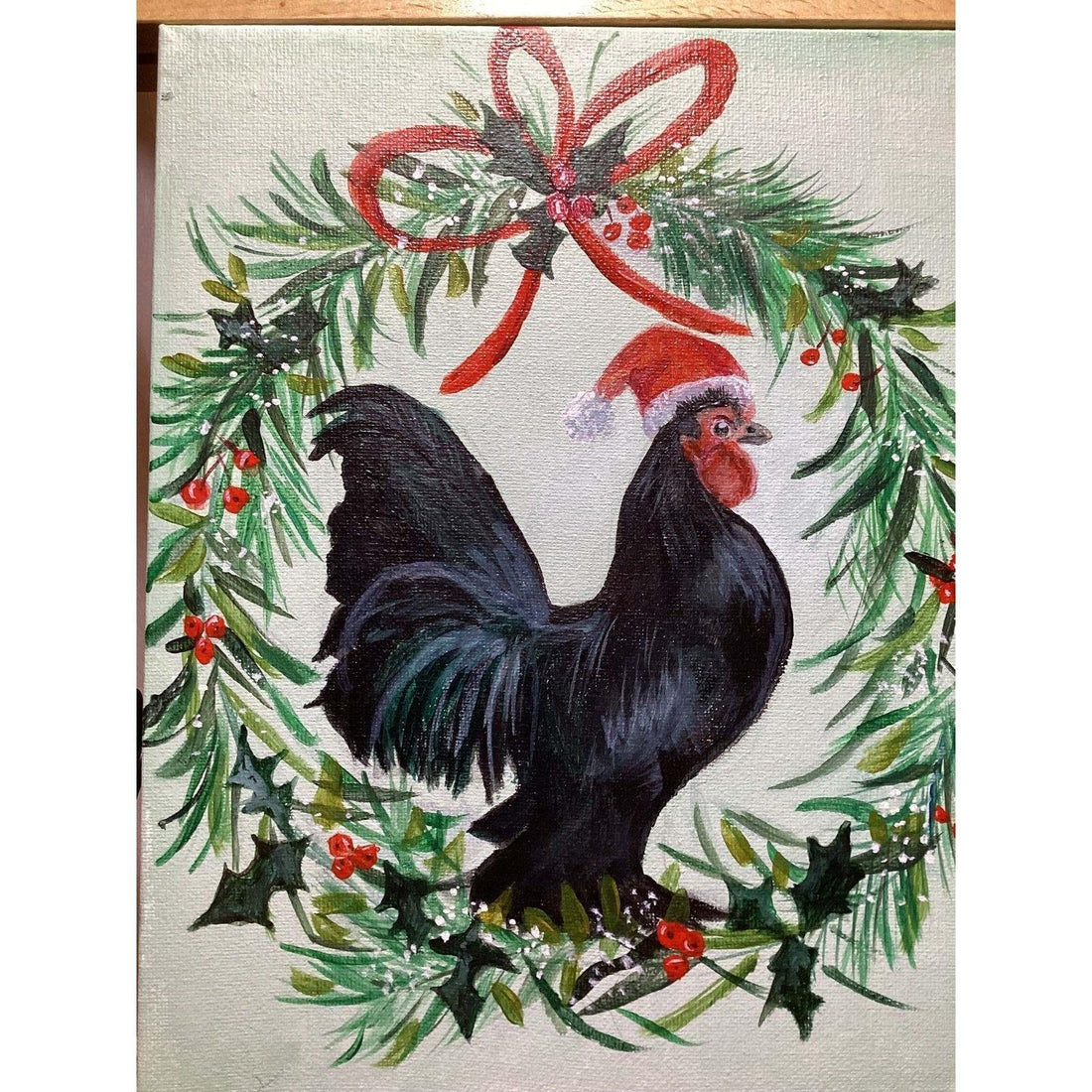Black Booted Bantam themed Christmas Card – Chartley Chucks