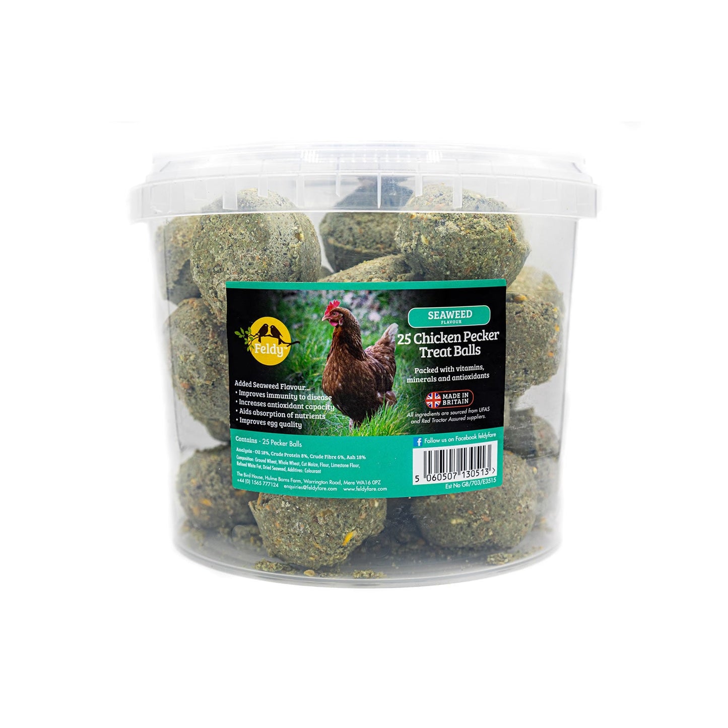 Feldy Chicken Pecking & Grazer Balls X25 - choose your flavour ...