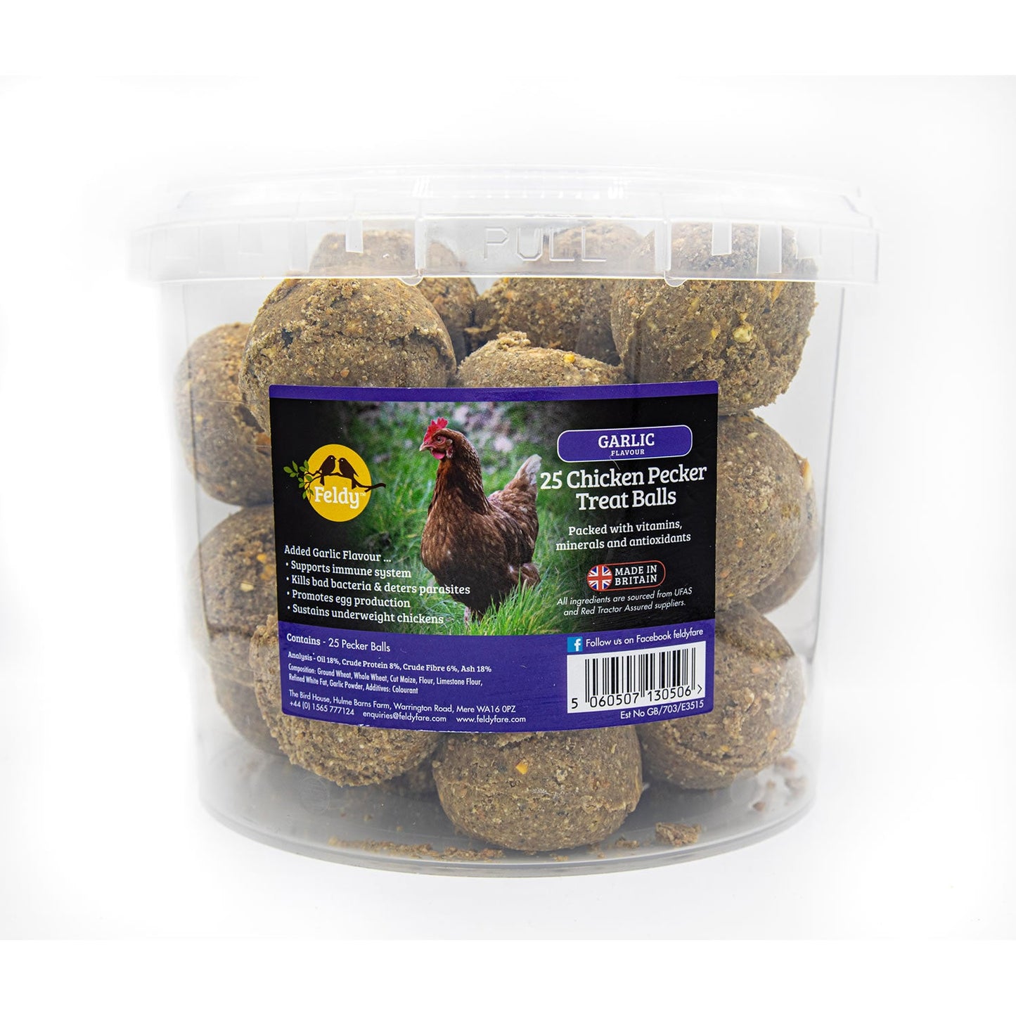 Feldy Chicken Pecking & Grazer Balls X25 - choose your flavour ...